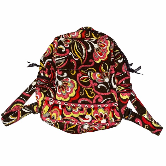 Vera Bradley | Bags | Vera Bradley Retired Puccini Brown Red Backpack ...